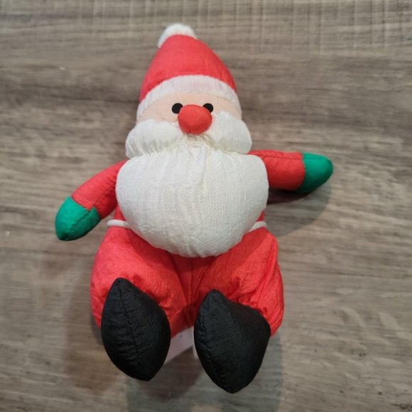 Holiday | Vintage Sears Soft Dreams Nylon Santa Claus 5 Stuffed Toy ...